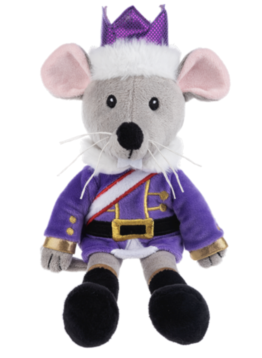 Ganz Holiday King Mouse Plush Stuffed Animal Toy with Purple Jacket, 1 ...